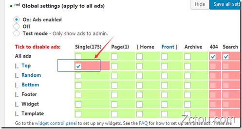Wordpress 插件 Ad injection 使用小技巧 - zcTou's Blog